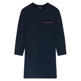 Schiesser Nachthemd Comfort Nightwear in nachtblau | Gr.: 52