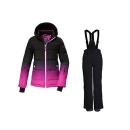 Killtec Skianzug Wasserdicht Winddicht Atmungsaktiv in Schwarz-Pink | Gr.: 140