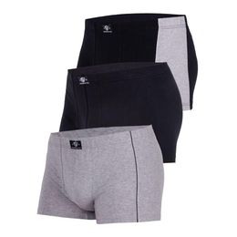 Haasis Bodywear 3er-Set: Pants in schwarz/graumeliert | Gr.: L