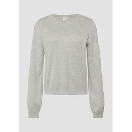 QS Strickpullover in 9400_grau meliert | Gr.: M