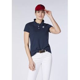 POLO SYLT Poloshirt mit Label-Stickerei in Blau | Gr.: XL