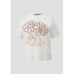 QS T-Shirt in 02D0_creme | Gr.: XS