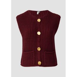 QS Strickjacke in 3900_bordeaux | Gr.: 52