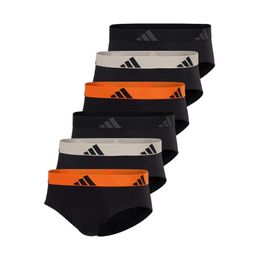 adidas Sportswear Slip / Unterhose Active Flex Cotton in Schwarz / orange | Gr.: XXL