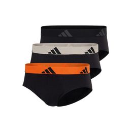 adidas Sportswear Slip / Unterhose Active Flex Cotton in Schwarz / orange | Gr.: XL
