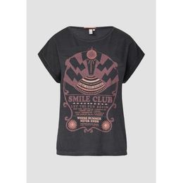 QS T-Shirt in 99D0_schwarz | Gr.: XS