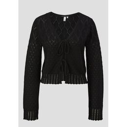 QS Strickjacke in 9999_schwarz | Gr.: XS