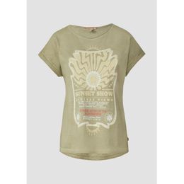 QS T-Shirt in 72D1_salbeigr&uuml;n | Gr.: XL