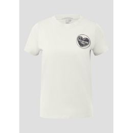 QS T-Shirt in 02D0_creme | Gr.: XL