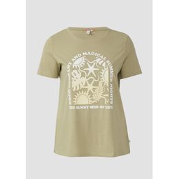 QS T-Shirt in 72D1_salbeigr&uuml;n | Gr.: 46