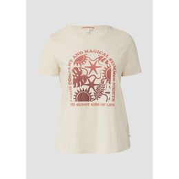 QS T-Shirt in 08D1_beige | Gr.: 52