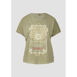 QS T-Shirt in 72D1_helles olivgr&uuml;n | Gr.: 50