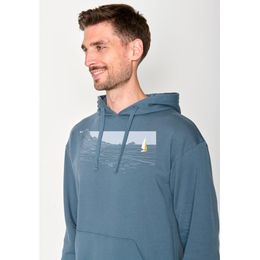 Greenbomb Hoodie Nature Cliffsail in Altes Blau | Gr.: XL