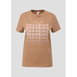 QS T-Shirt in 84D1_sandstein | Gr.: L