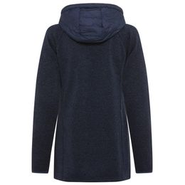 Polarino Strickfleecejacke in Navy mélange | Gr.: 42