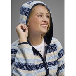 Polarino Fleecejacke in blau-woll weiß | Gr.: 54