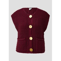 QS Strickjacke in 3900_bordeaux | Gr.: S