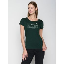 Greenbomb T-Shirt Bike Mountain Land in Dunkel Grün | Gr.: XXL
