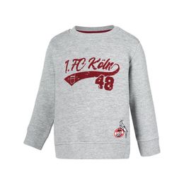 Fußballverein 1. FC Köln Kinder Sweatshirt "Sweatshirt Constantinstraße" in Grau | Gr.: 110/116