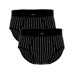 Götzburg Götzburg Baumwolle, Feinripp Slip 2er-Pack in schwarz | Gr.: 5