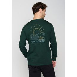 Greenbomb Longsleeve Bike Adventure in Dunkel Grün | Gr.: S