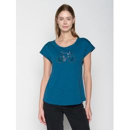 Greenbomb T-Shirt Bike Norway in Rich Blue | Gr.: L