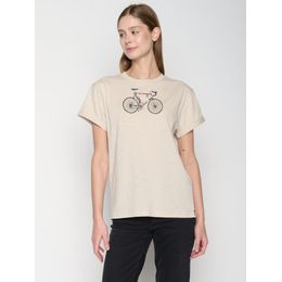 Greenbomb T-Shirt Bike Norway in Off White | Gr.: XS