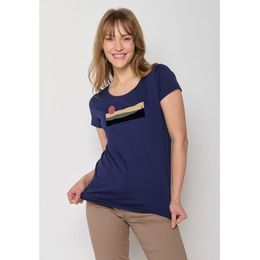 Greenbomb T-Shirt Nature Pathway in Marineblau | Gr.: L
