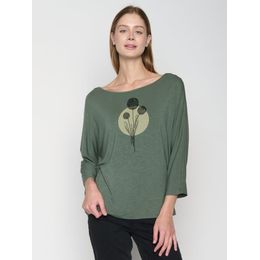 Greenbomb Longsleeve Nature Allium in Moos Grey | Gr.: XL