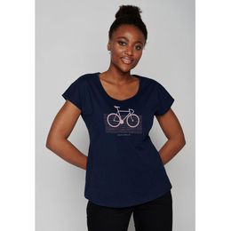 Greenbomb T-Shirt Bike Streak in Marineblau | Gr.: M