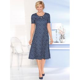 WITT WEIDEN Jerseykleid in marine-weiß-bedruckt | Gr.: 40