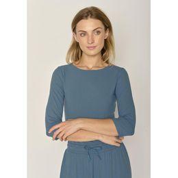 Greenbomb Longsleeve Basic in Schlammiges Blau | Gr.: L