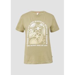 QS T-Shirt in 72D1_salbeigr&uuml;n | Gr.: M