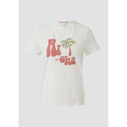 QS T-Shirt in 02D0_creme | Gr.: M