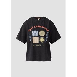 QS T-Shirt in 99D0_schwarz | Gr.: L