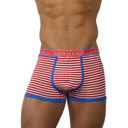 Normani 6 St&uuml;ck Retro Boxershorts aus Baumwolle in Red Cross | Gr.: S