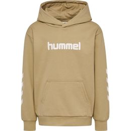 Hummel Kapuzenpullover Hmljr Logo Lebensstil Kinder in CORNSTALK | Gr.: 58-63