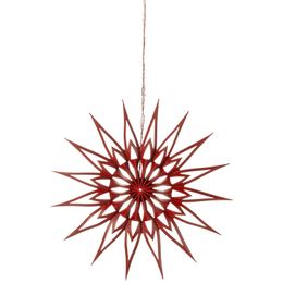 DWM Deutsche Weihnachtssterne Manufaktur Stern Scherenschnitt rot 9 cm