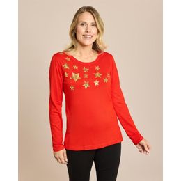 Helena Vera Pullover mit Pailletten-Sternen