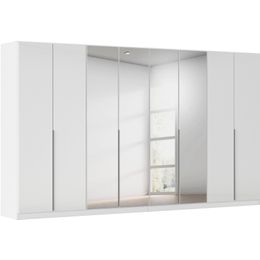 Drehtürenschrank Rauch "Kleiderschrank Kleiderschränke Schrank Garderobe AGORDO mit Glasfront", alpinweiß, glas kristallweiß, B:360cm H:229cm T:54cm, Holzwerkstoff, Schränke, durchdachte Innenausstattung, in 7 Breiten und 2 Höhen MADE IN GERMANY
