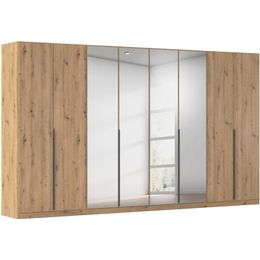 Drehtürenschrank Rauch "Kleiderschrank Schrank Garderobe AGORDO mit Dekor- oder Hochglanzfront", eiche artisan, B:360cm H:210cm T:54cm, Holzwerkstoff, Schränke, durchdachte Innenausstattung, in 7 Breiten und 2 Höhen MADE IN GERMANY, Topseller