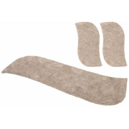 Hochflor-Bettumrandung my home "Desner" Gr. 14, beige, H:35mm, Obermaterial: 100% Polyester, Bettumrandungen, Mikrofaser, weich, flauschig, Schlafzimmer, Bettvorleger, Läufer Set