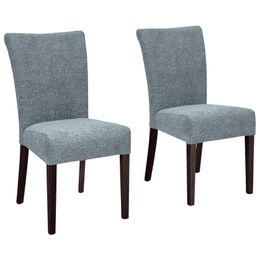 Esszimmerstuhl Home Affaire "Queen", grün (mint), B:46cm H:93cm T:64cm, Massivholz, Stühle, Beine aus massiver Buche, wengefarben lackiert, Polsterstuhl