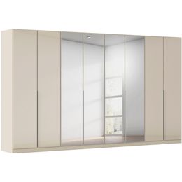 Drehtürenschrank Rauch "Kleiderschrank Kleiderschränke Schrank Garderobe AGORDO mit Glasfront", beige, glas beige (champagner), B:360cm H:229cm T:54cm, Holzwerkstoff, Schränke, durchdachte Innenausstattung, in 7 Breiten und 2 Höhen MADE IN GERMANY