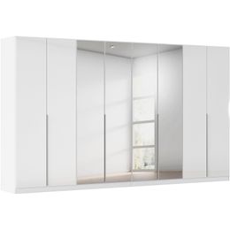 Drehtürenschrank Rauch "Kleiderschrank Schrank Garderobe AGORDO mit Dekor- oder Hochglanzfront", alpinweiß, hochglanz weiß, B:360cm H:210cm T:54cm, Holzwerkstoff, Schränke, durchdachte Innenausstattung, in 7 Breiten und 2 Höhen MADE IN GERMANY, Topseller