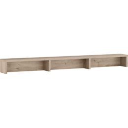 Tischaufsatz, B:119cm H:11cm T:12cmeiche nelson, SET ONE BY Musterring, Spanplatte, M&ouml;belaufs&auml;tze, "York Schlafen", f&uuml;r Kosmetiktisch der Serie York,