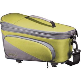 Fahrradtasche Racktime "Talis Plus", grau (grau, grün), Taschen, B/H/T: 27cm x 20cm x 37cm, Polyester, B:27cm H:20cm T:37cm