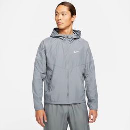 Laufjacke Nike "Repel Miler Men's Running Jacket", Herren, Gr. L, smoke grau, s, Obermaterial: 100% Polyester, Jacken