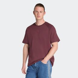 T-Shirt adidas originals "P ESS TEE", Herren, Gr. L, rot (aurora ruby), Obermaterial: 100% Baumwolle, normal, Rundhals, Shirts