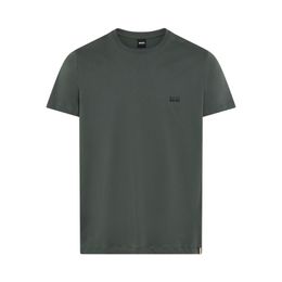 BOSS Damen T-Shirt, Gr. XLopen gr&uuml;n 345, Jersey, Obermaterial: 100% Baumwolle, unifarben, Shirts, Rundhals, Jersey, kleines Logo, regular fit
